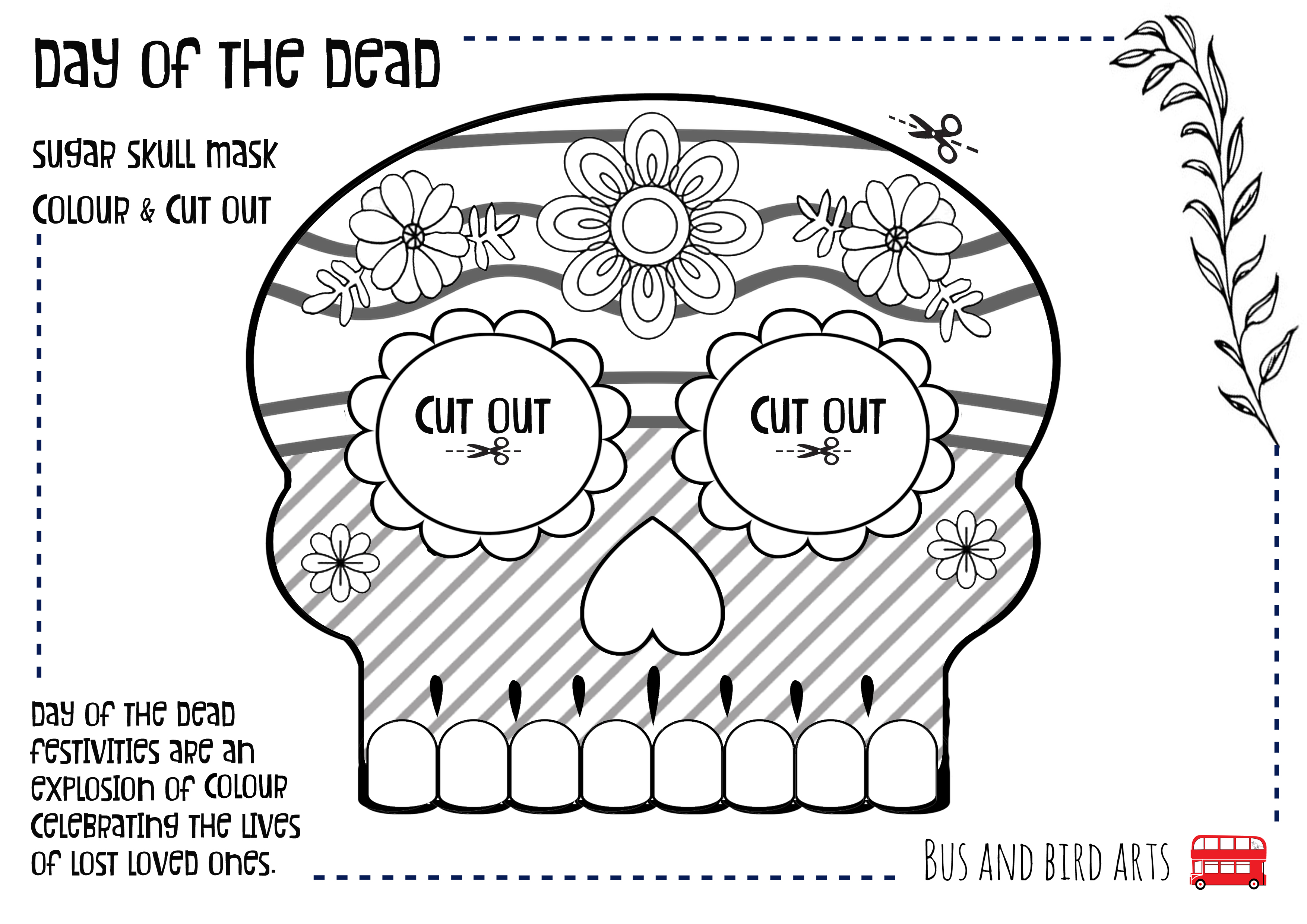 Sugar Skull – Bus and Bird Arts