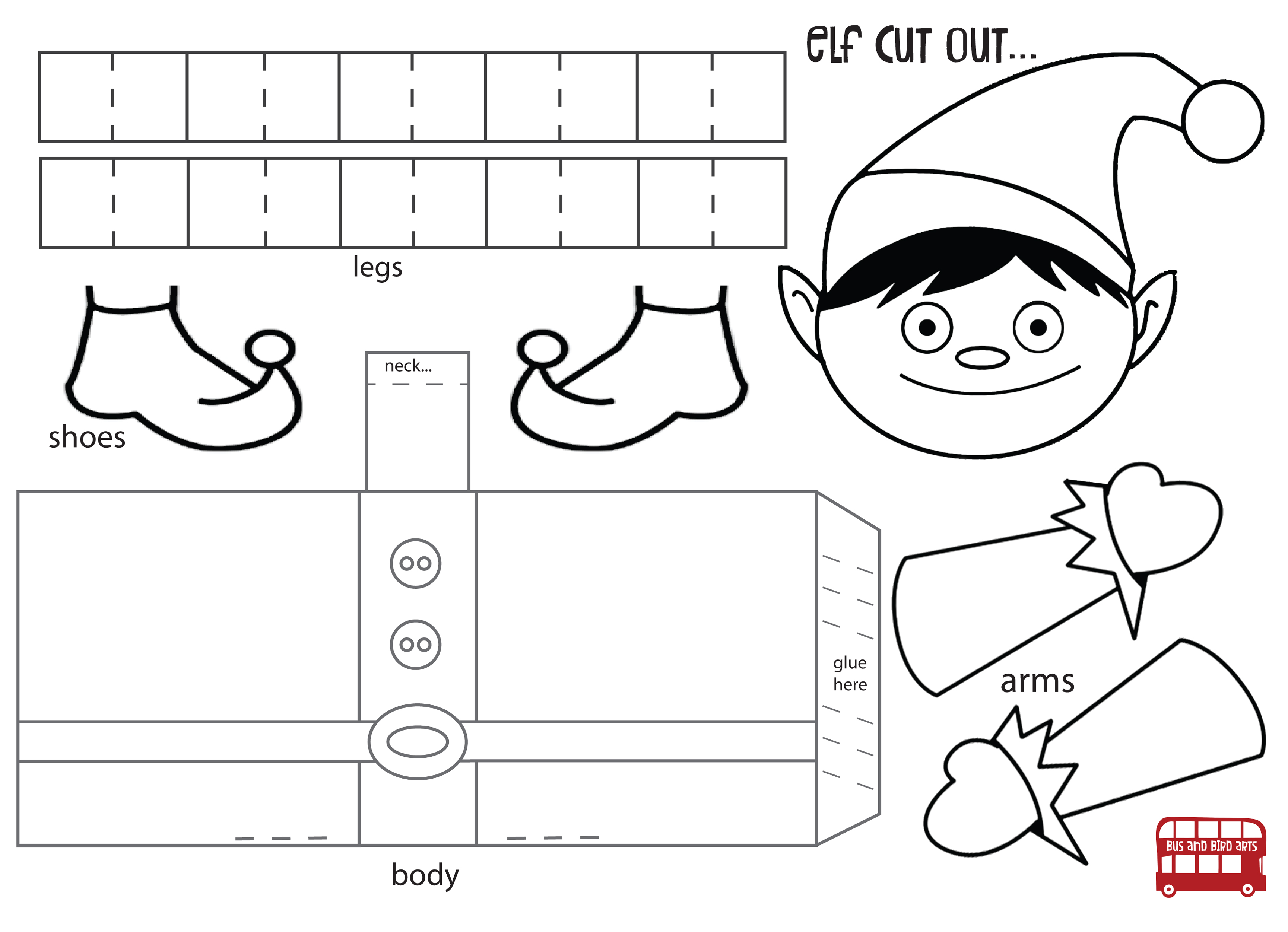 Festive Paper Craft – Bus and Bird Arts